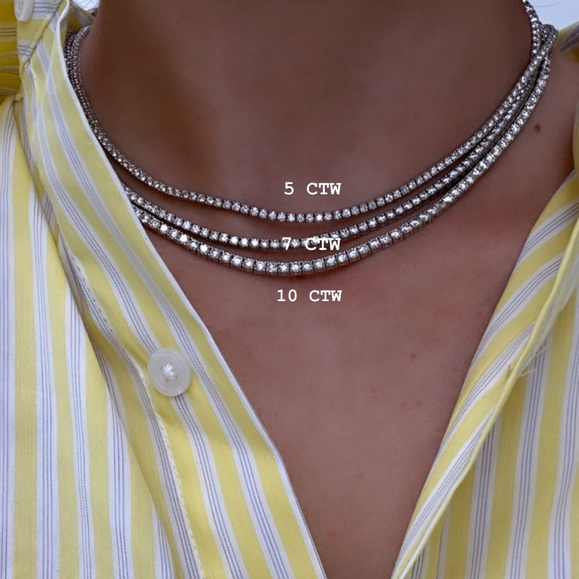 Classic Lab Grown Diamond Tennis Necklace – Alexandra Beth
