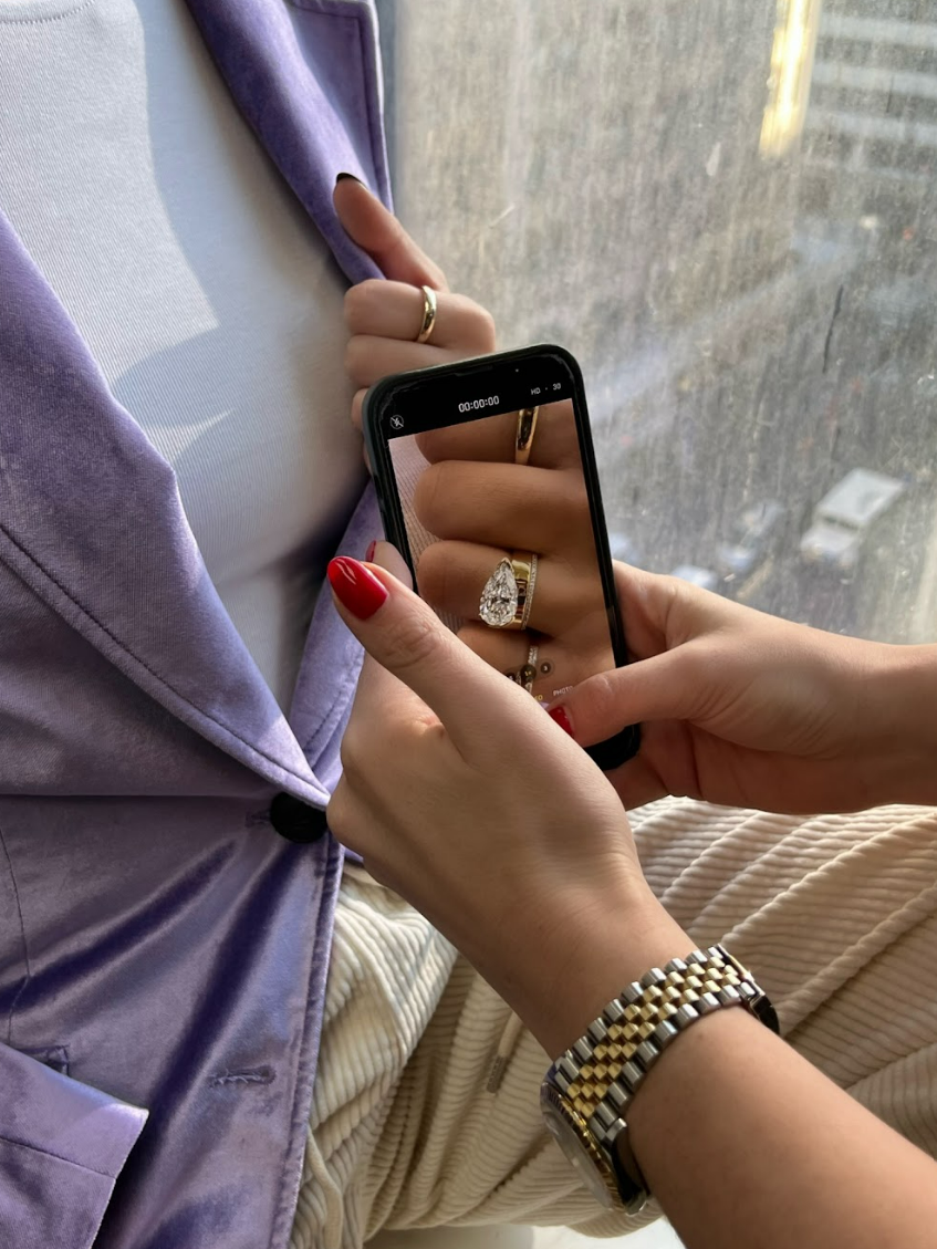 3.01 Carat Pear Cut Diamond Engagement Ring – Alexandra Beth