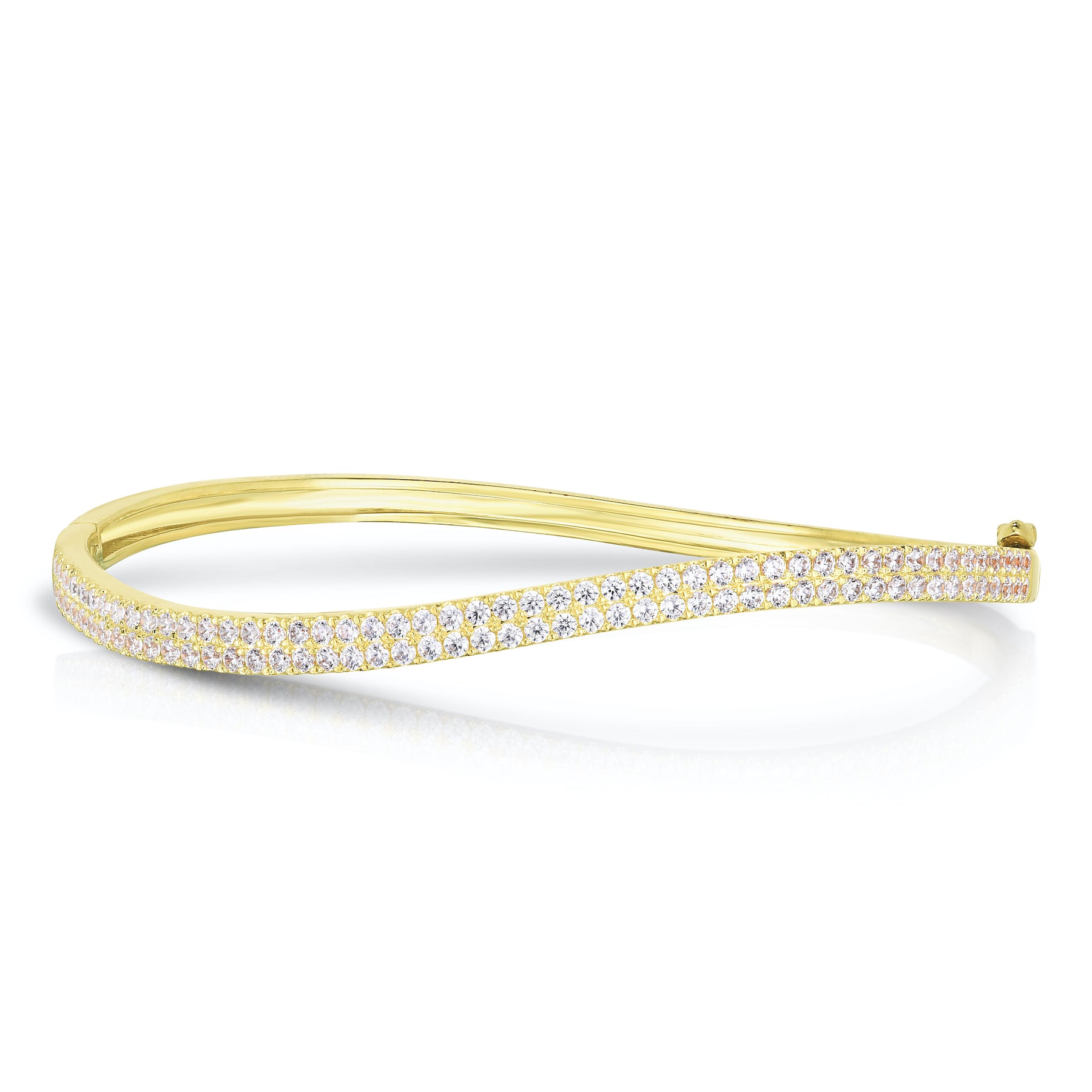 Diamond Wave Bangle – Alexandra Beth