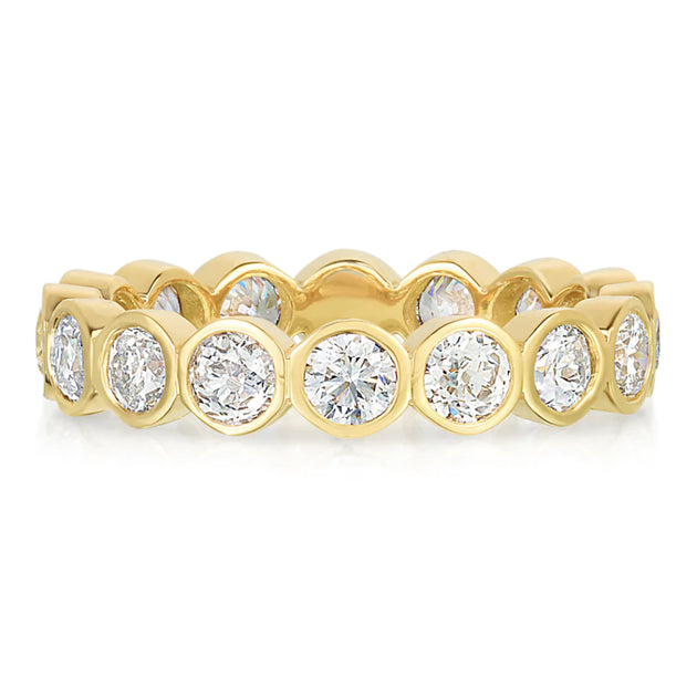Bezel Set Diamond Eternity Band – Alexandra Beth